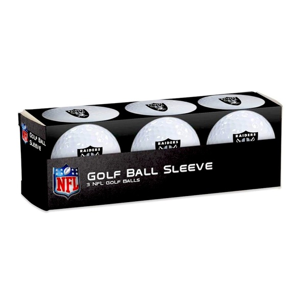 NFL | Other | Las Vegas Raiders Golf Balls 3 Pc Sleeve | Poshmark